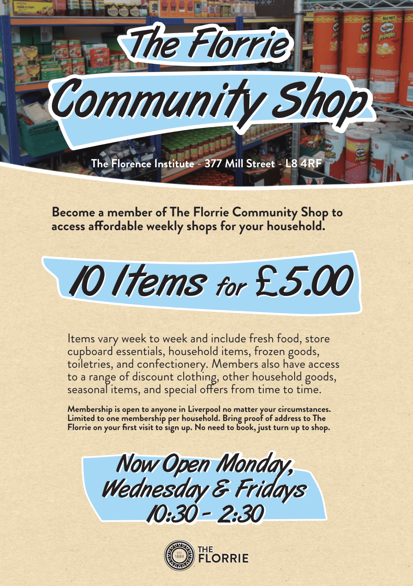 Our Community Shop is now open 3 days a week - The Florrie
